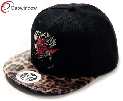 Cina Cappelli di Strapback su misura berretto da baseball piano del bordo del leopardo delle signore per l'inverno in vendita