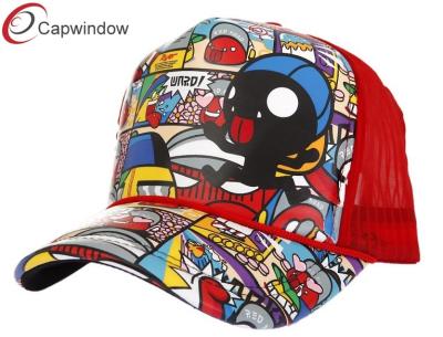 China Chapéus feitos sob encomenda de Strapback do boné de beisebol na moda do camionista dos desenhos animados para o verão à venda