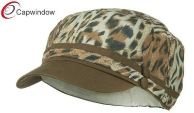 Cina Cappelli di baseball militari della stampa beige del leopardo con la chiusura della banda elastica in vendita