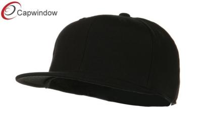 Cina Grande cappelli di baseball piani misura premio nero del bordo di dimensione con acrilico e lana in vendita
