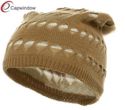 China Loch-neue Weinlese Beanie-Winter-Hüte des Kamel-4 mit Baumwolle zu verkaufen
