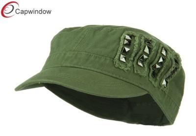 Cina Il lato verde oliva fissa i cappelli di baseball militari misura cotone con la chiusura/pianamente il tappo superiore della banda elastica in vendita