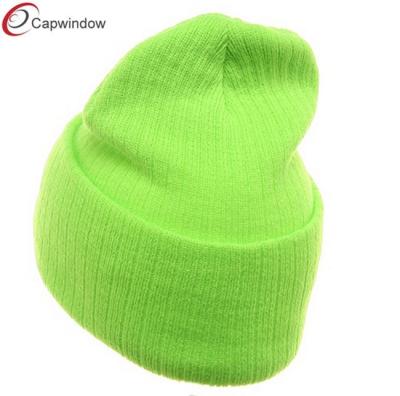 China Kalk-gewellte Stulpen-Ski-Winter-acrylsauerhüte, Flexibilitäts-Strickmütze zu verkaufen