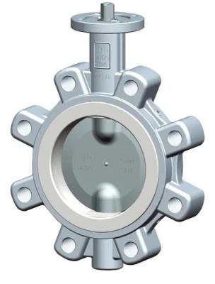 China A75 Flanged Double Offset Butterfly Valves for sale