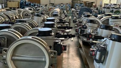 China A75 Flanged Double Offset Butterfly Valves for sale