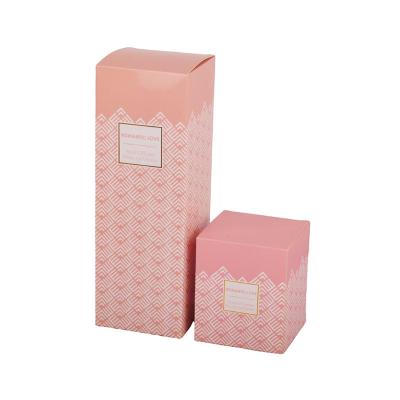 Cina colore rosa di 350G Art Paper Perfume Packing Box con stampa a caldo in vendita