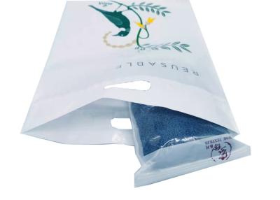 Cina Poli il LDPE bianco resistente riutilizzabile e riciclabile ha rinforzato i sacchetti della spesa tagliati del boutique di vendita al dettaglio della maniglia in vendita