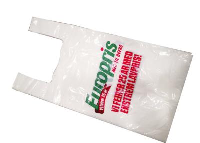 Cina Borse di controllo della drogheria della maglietta giro collo dei sacchetti della spesa di trasportatore della maglia della poli maglietta resistente riutilizzabile HDPE/del LDPE in vendita