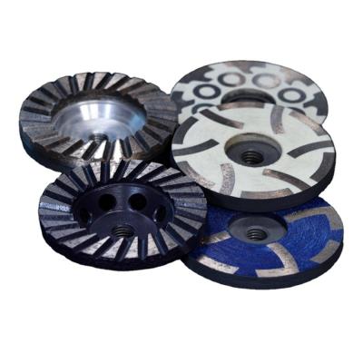 China Molino de ángulo y herramientas eléctricas neumáticas Rueda de copa de diamante estándar con relleno de resina en venta