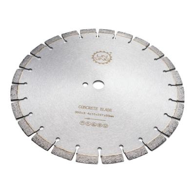 Cina Lata di seghe di diamanti saldata al laser da 350 mm per taglio di calcestruzzo 24Z senza frantumi in vendita