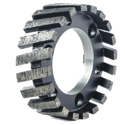 Cina Flessibile e liscia lucidatura pietra fresatura CNC Stubbing Wheel con D37*90L*1/2