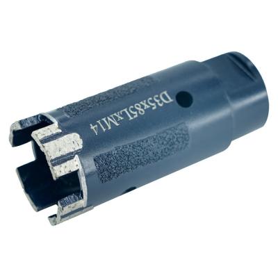 Chine Perçage à sec en pierre de granit rouge 35 mm avec adaptateur M14 et poudre de fer à vendre
