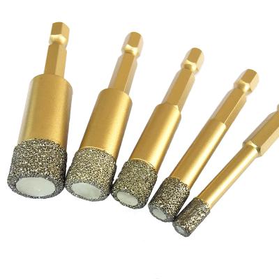 China 6 mm de vacío soldado con diamantes para la perforación de mármol velocidad de alimentación 24-48