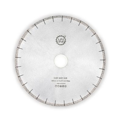 Cina 40 mm CrN Finishing Professional Diamond Saw Blade per il taglio rapido di quarzo D400mm in vendita