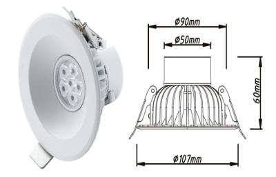 Cina Il polipo principale luce Downlight del punto con Lextar 3030 ha condotto il chip in vendita