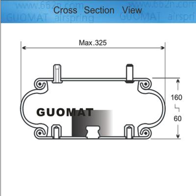 Chine Contitech FS 330-11 647 Ressort pneumatique alambiqué avec pare-chocs Single Combo Stud Firestone W01-358-6994 à vendre