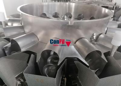 Κίνα Weigher Multihead μηχανή συσκευασίας για το παγωμένο χωρισμένο σε τετράγωνα σύστημα μηχανών κενής συσκευασίας κοτόπουλου περιστροφικό προς πώληση