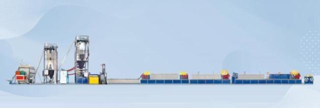 Double Insulation Drying Drum PET Strap Extrusion Machine Automatic Winder 0