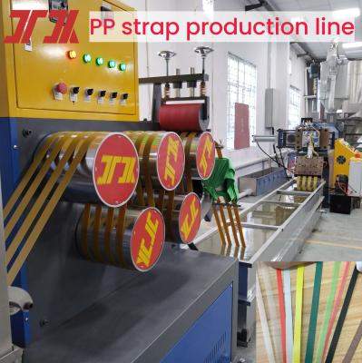 100-120Kg/H Plastic PP Strap Making Production Line With PLC Control And Automatic Winder