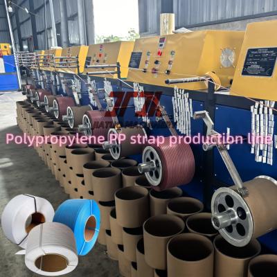 중국 80KW 완전 자동 PP 스트랩 제조 기계 정형 긴장 폭 5-19mm 판매용