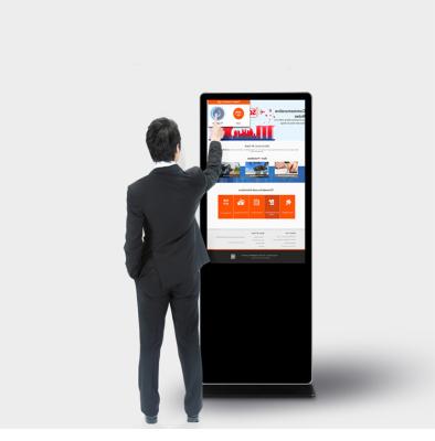 中国 コマーシャル 単独 立体 4K UHD 49" 50"インチ LCD オールインワン タッチスクリーン PC キオスク モニター (Win10, Android OS オプション) 販売のため