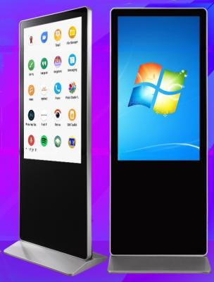 中国 コマーシャル 単独 立体 4K UHD 49" 50"インチ LCD オールインワン タッチスクリーン PC キオスク モニター (Win10, Android OS オプション) 販売のため