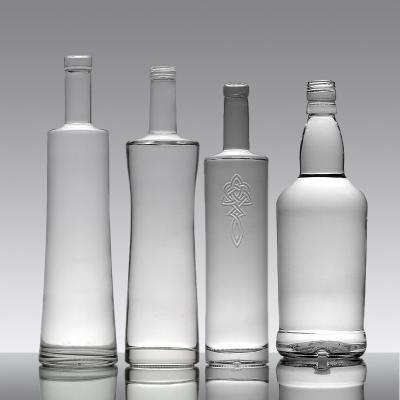 Cina 750 ml 500 ml 375 ml 200 ml 100 ml Vodka Spirit Gin Rum Bottiglie di liquore in vetro per caffè in vendita