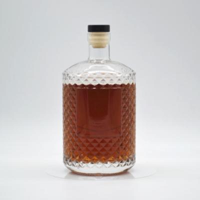 Cina Base vendita bottiglie di whisky in vetro da 750 ml con stampa a schermo in vendita