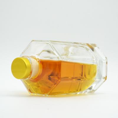 Cina Tipo di tenuta del sughero Vetro trasparente Vino liquoroso Whisky Vodka Tequila Bottiglia 200ml 375ml 500ml 750ml 1000ml in vendita