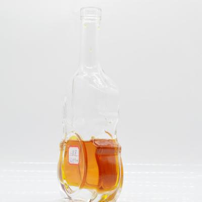 Cina Materiale del colletto Vetro Super Flint Bottiglia di gin alcol 500 ml per olio d'oliva e mini alcolici in vendita