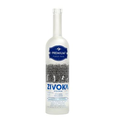 Cina Bottiglie di vetro Super Flint per vodka whisky liquore in 500ml 700ml 75cl materiale ghiacciato in vendita