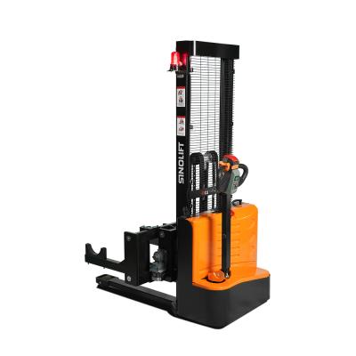 China Sinolift CDD10-LS700 walkie fully electric lithium cell dual-arm reel stacker | roll handling for sale
