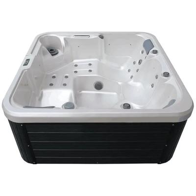 China Relaxing And Enjoying Rectangle Hot Tub With 1pc Ozone Generator 1pc Filter 1pc Under Water Light For Family for sale