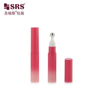 China Empty Anti Acne Airless Roll On Bottle Cylindrical Round Design With Screen Printing Surface Handling for sale