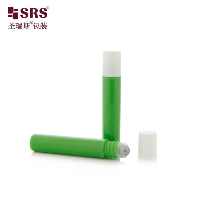RPA-7ML empty plastic round roll on cosmetic bottle