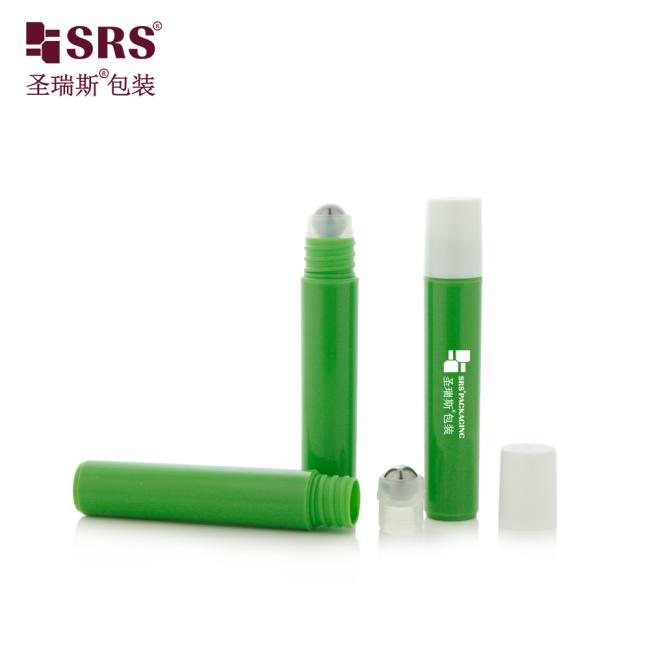 RPA-7ML empty plastic round roll on cosmetic bottle