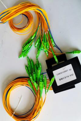 China Perda dependente polarização alta do SC APC do divisor 2X16 do cabo da fibra da confiança da baixa à venda