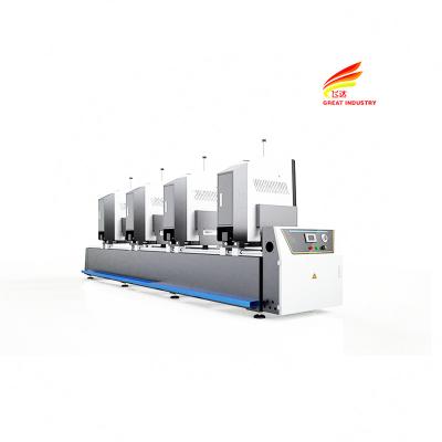 Cina Macchine automatiche a CNC per finestre in acciaio di plastica, alluminio, a quattro teste, per la fabbricazione di finestre in pvc in vendita