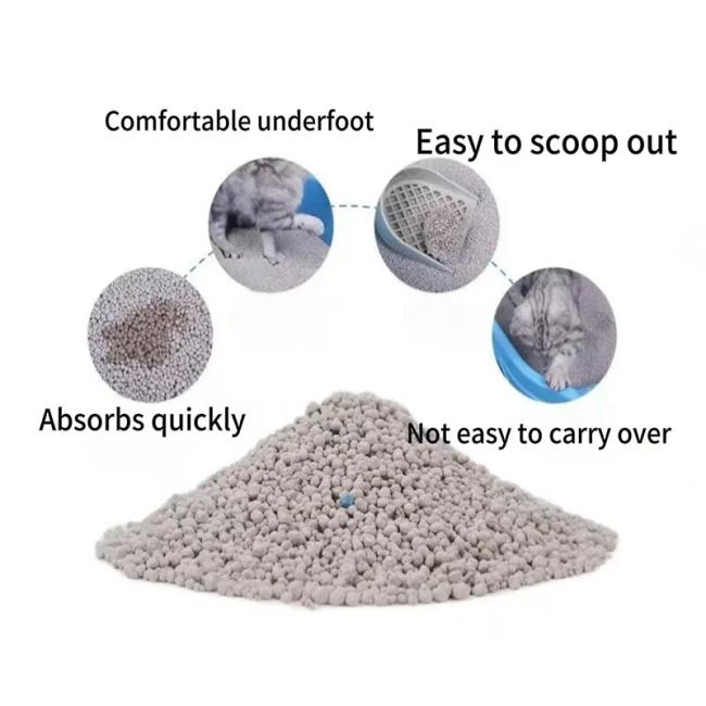 Cat Litter Sand OEM Factory Natural Ecological Dust-Free Bentonite Cat Litter Premium Arena Para Gatos 0