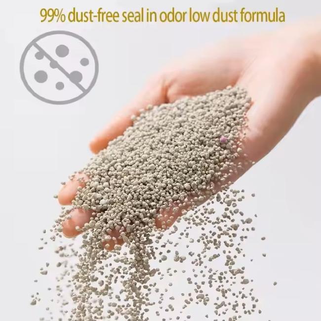 Cat Litter Sand OEM Factory Natural Ecological Dust-Free Bentonite Cat Litter Premium Arena Para Gatos 0
