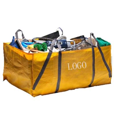 China Dumpster Bag - Foldable and Reusable Trash Bag for Waste Management, Multiple Times Use Renovations Tear Resistant for sale