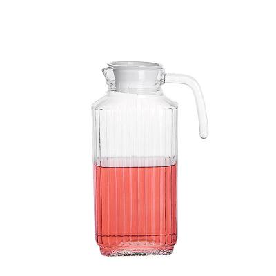 Chine De haute qualité 1800 ml Carafe d'eau Juice de verre Pitcher Jug fournitures de restaurant, fournitures de cuisine, fournitures d'hôtel à vendre