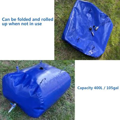 Chine réservoir d'eau conteneur de stockage pliable sac de vésicule valve pour camping RV résistant à la sécheresse de lutte contre les incendies à vendre