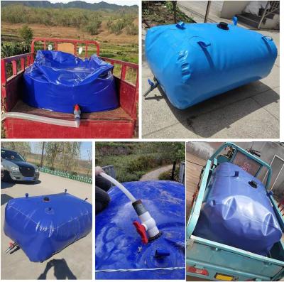Chine réservoir d'eau conteneur de stockage pliable sac de vésicule valve pour camping RV résistant à la sécheresse de lutte contre les incendies à vendre
