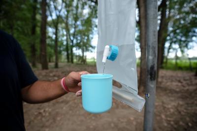 Chine Porteur de stockage d'eau pliable - récipient portable de 1,9 gallon avec éternuement, sac d'eau de camping pour la randonnée en plein air à vendre