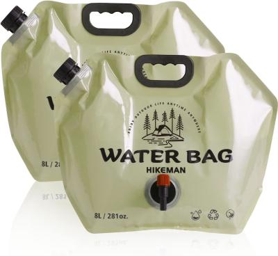 Chine Porteur de stockage d'eau pliable - récipient portable de 1,9 gallon avec éternuement, sac d'eau de camping pour la randonnée en plein air à vendre
