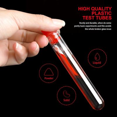 Chine Clear Plastic Test Tubes With Caps And Holder Rack For Nurse Party Decorations Halloween Party Favors à vendre