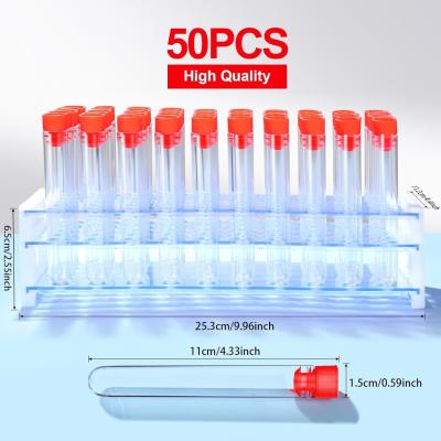 Chine Clear Plastic Test Tubes With Caps And Holder Rack For Nurse Party Decorations Halloween Party Favors à vendre