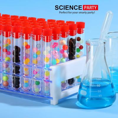 Chine Clear Plastic Test Tubes With Caps And Holder Rack For Nurse Party Decorations Halloween Party Favors à vendre