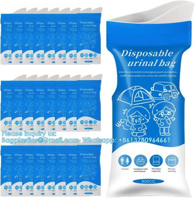 Chine Urine Bags, Pack Camping Pee Bags, Disposable Urinal Bag, Travel Urinal Bag, Toilet Traffic Jam Emergency Portable à vendre